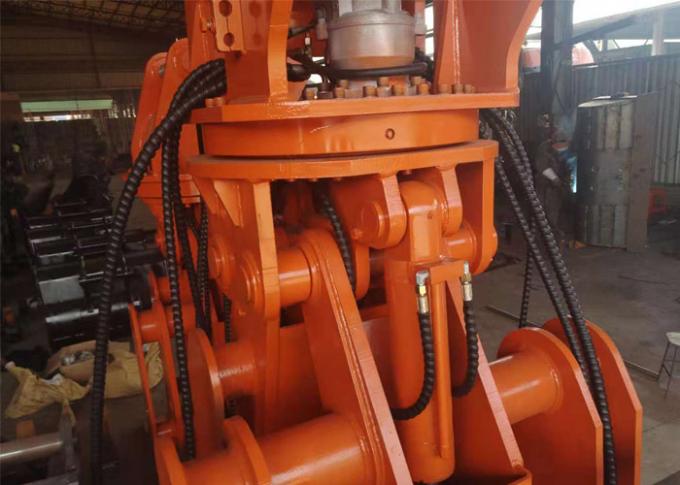 360 Degree Excavator Rotating Grapple , Hydraulic Rock Grab For ...