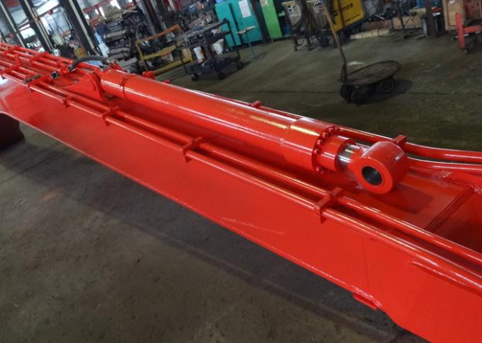 Red Color Excavator Dipper Extension 3210 Mm Fold Height With Stick ...