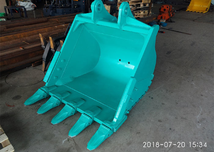 OEM Excavator Rock Bucket Two Layer Gusset Plate With Pins Brushing ...