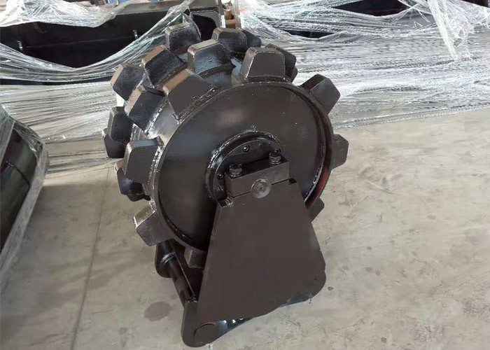 Customized Backhoe Compaction Wheel , Excavator Trench Compactor Easy ...